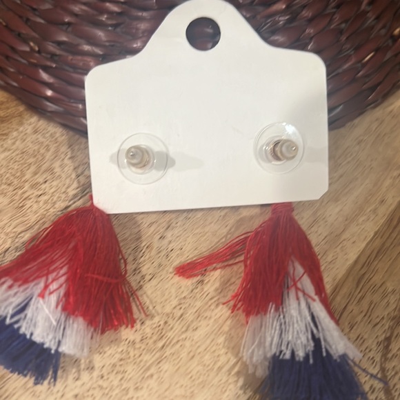 Ashlyn Rose | Jewelry | Ashlyn Rose Patriotic Red White Blue Fringe New ...